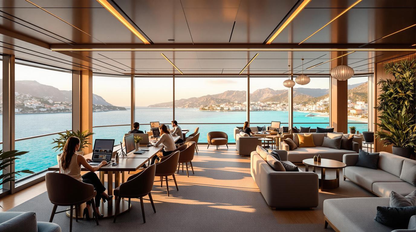 # These luxury cruise ships are now floating offices for digital nomads ...