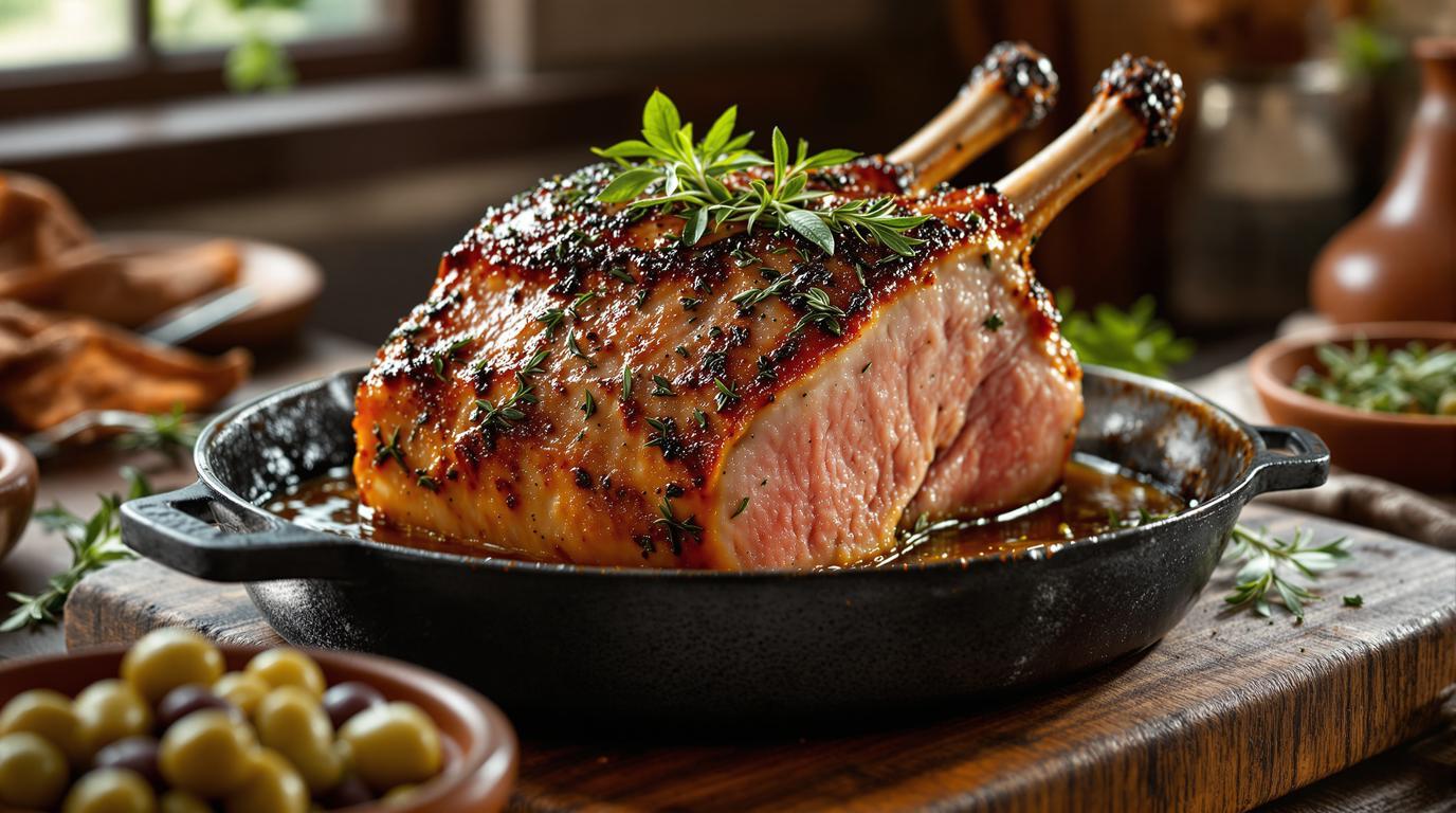 Grandma's tender veal rack: 3-herb marinade unlocks old-world flavor